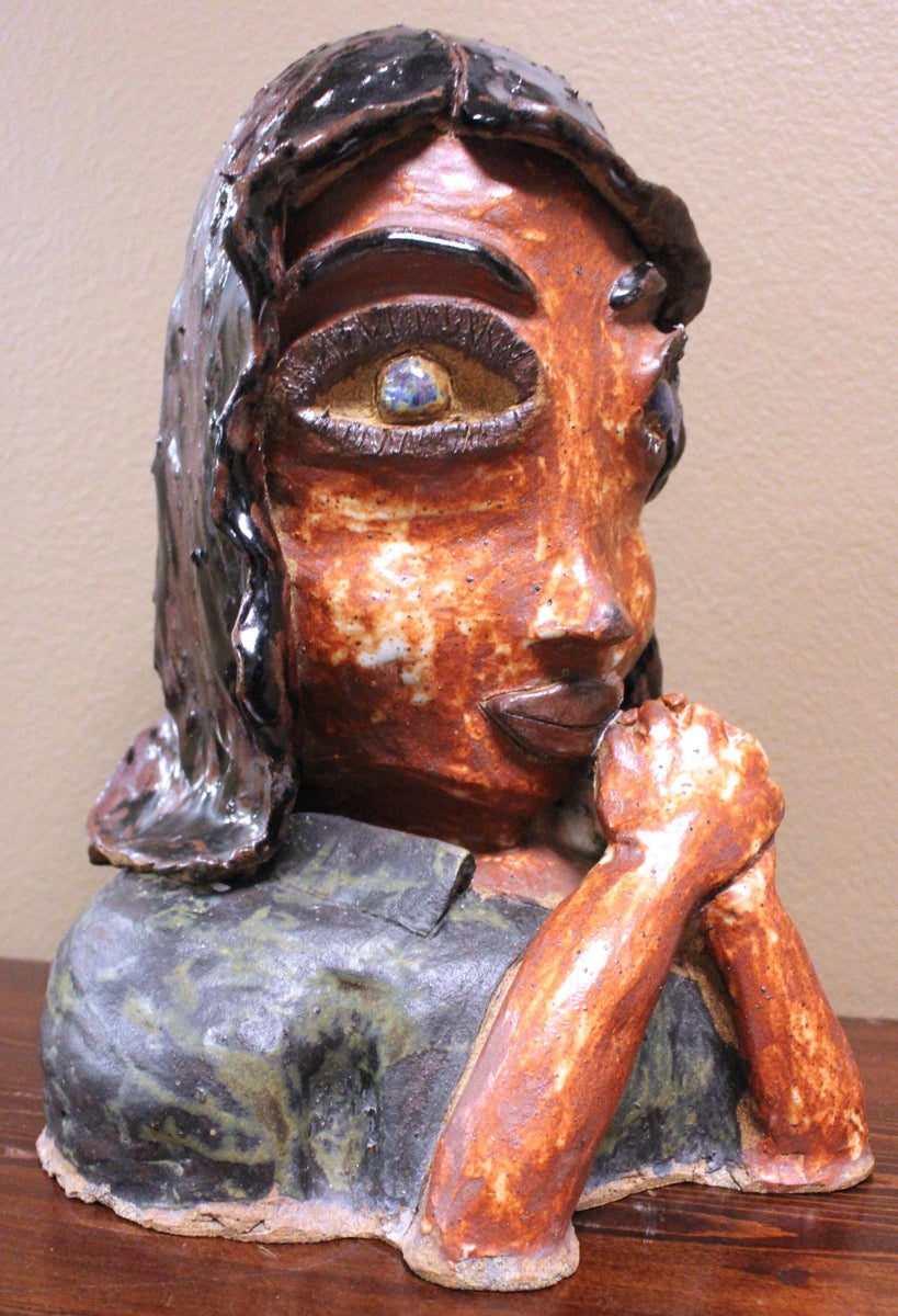 Vintage Modernist SF Bay Area California Ceramic Funk Art Pottery TB-9 ...