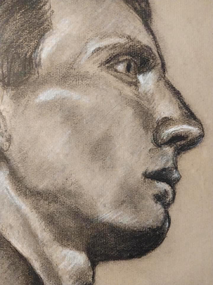 Minerva Josephine Chapman Original Palo Alto California Graphite Paste ...